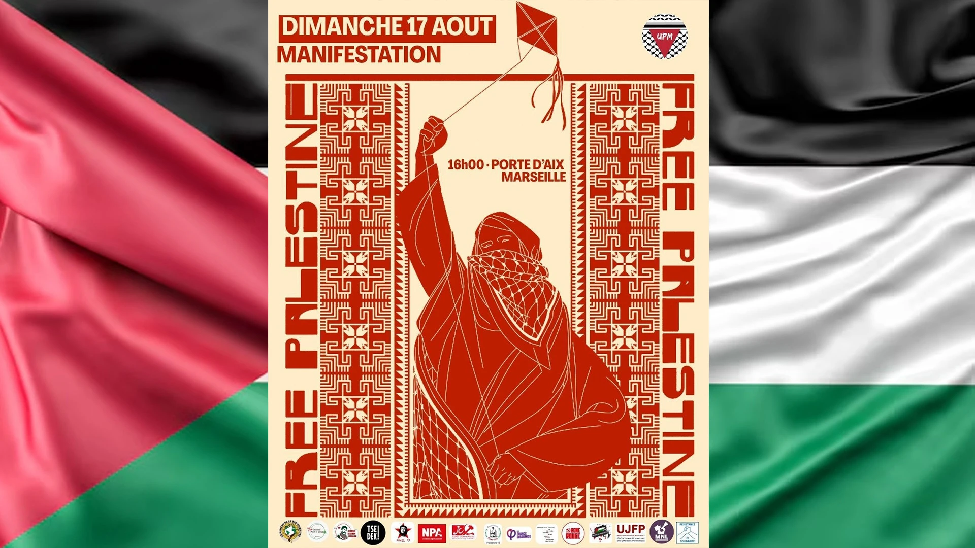 Manif pro Palestine/Gaza à Marseille - 17 août 2025, commentée par ...
