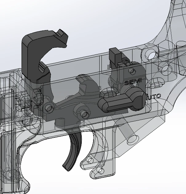 CSMGC printable M16 trigger group